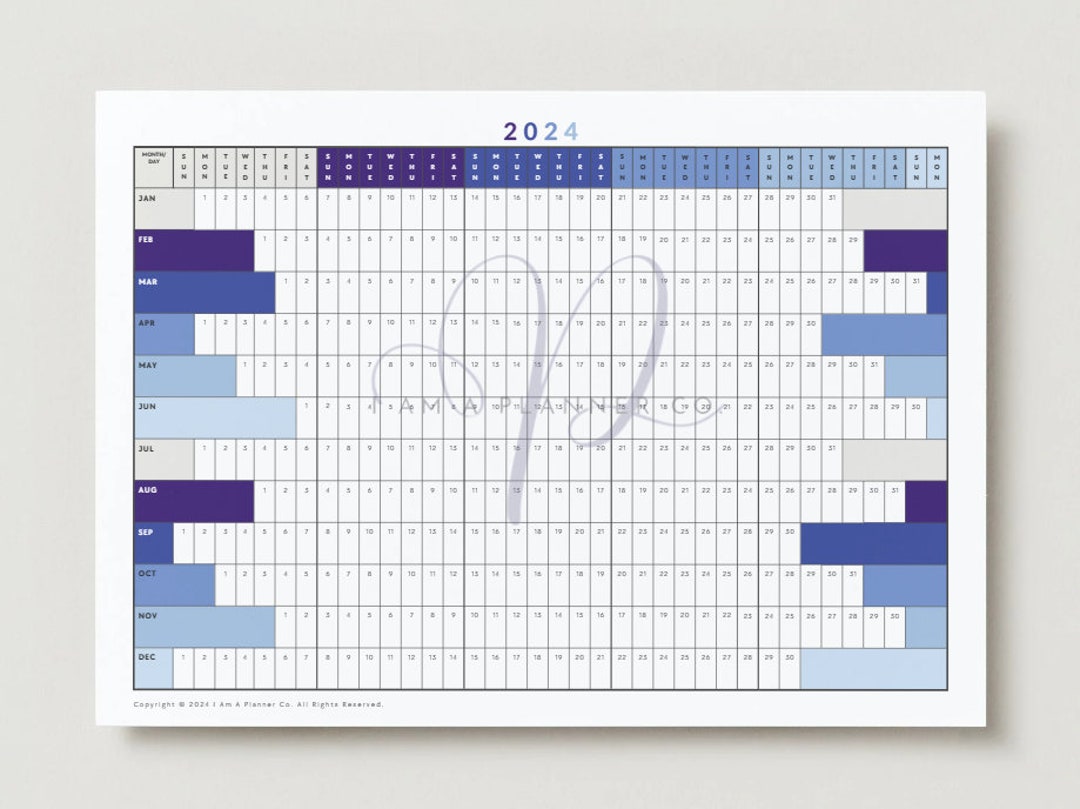 2024 365 Day Yearly Winter Planner PRINTABLE - Etsy