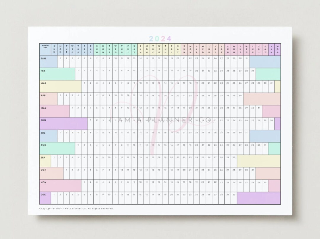 2024 365 Day Yearly Smarties Planner PRINTABLE - Etsy