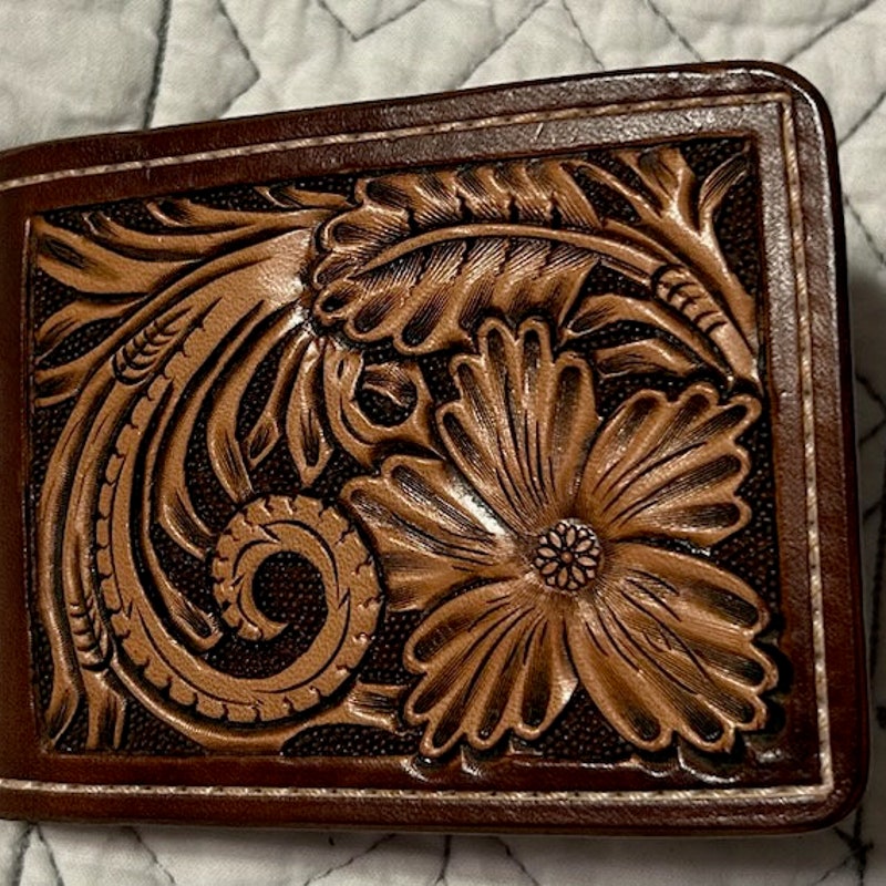 Hand Tooled Wallet - Etsy