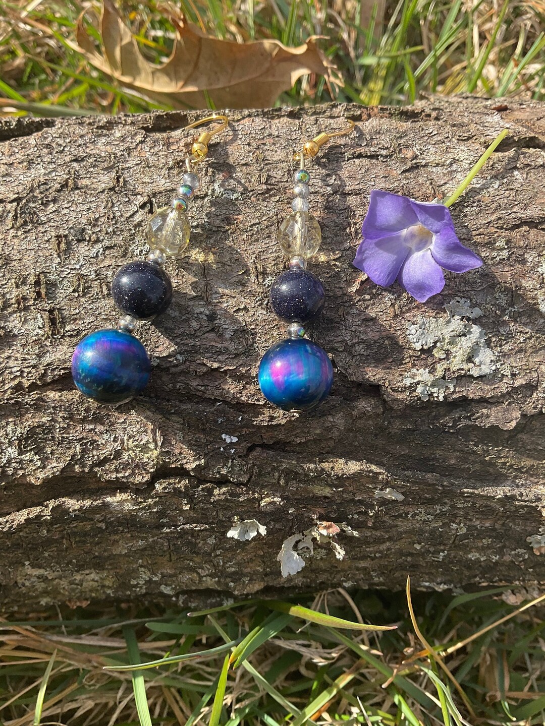 Handmade Sparkle Crystal Gem Multi Star Outer Space Long Nebula Milky ...