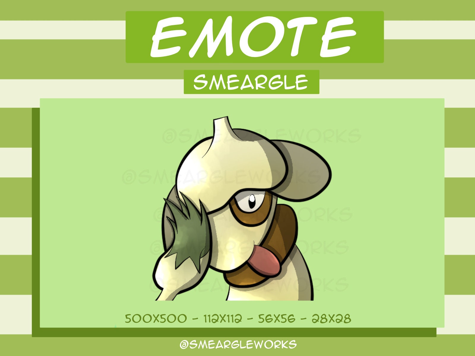 Smeargle Emote | Pokemon Emote for Twitch, Discord and Youtube | Gaming ...