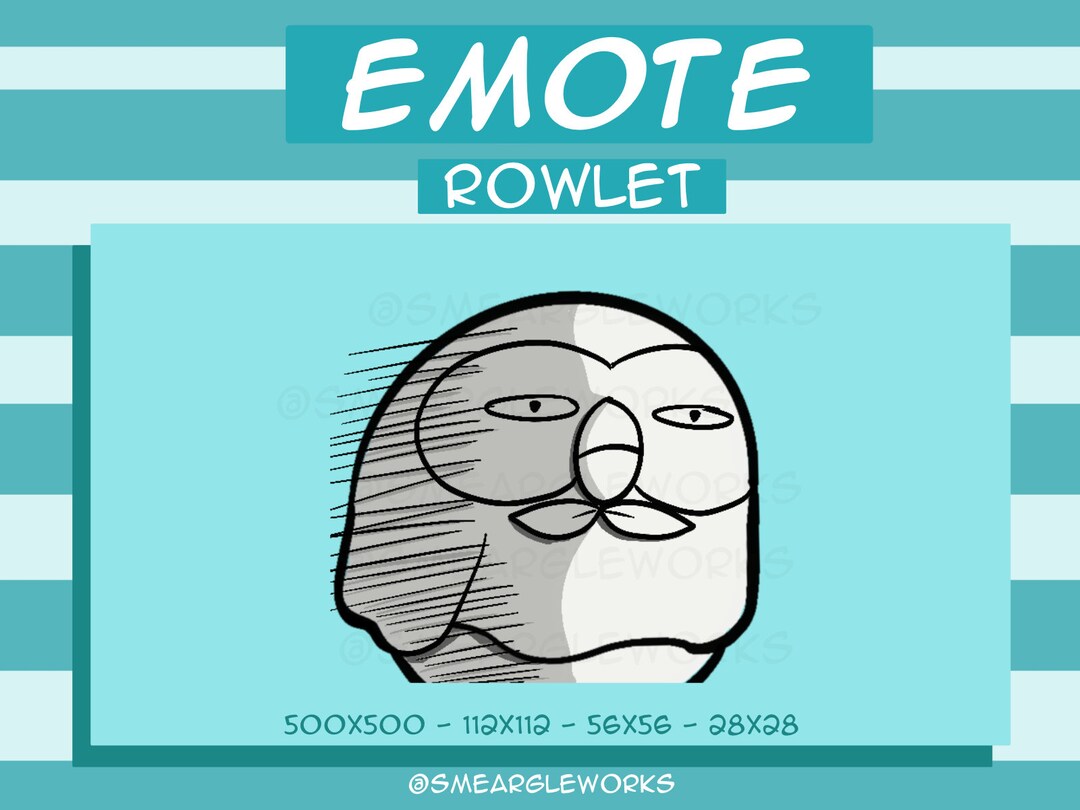 Disappointed Rowlet Emote | Pokemon Emote for Twitch, Discord and ...
