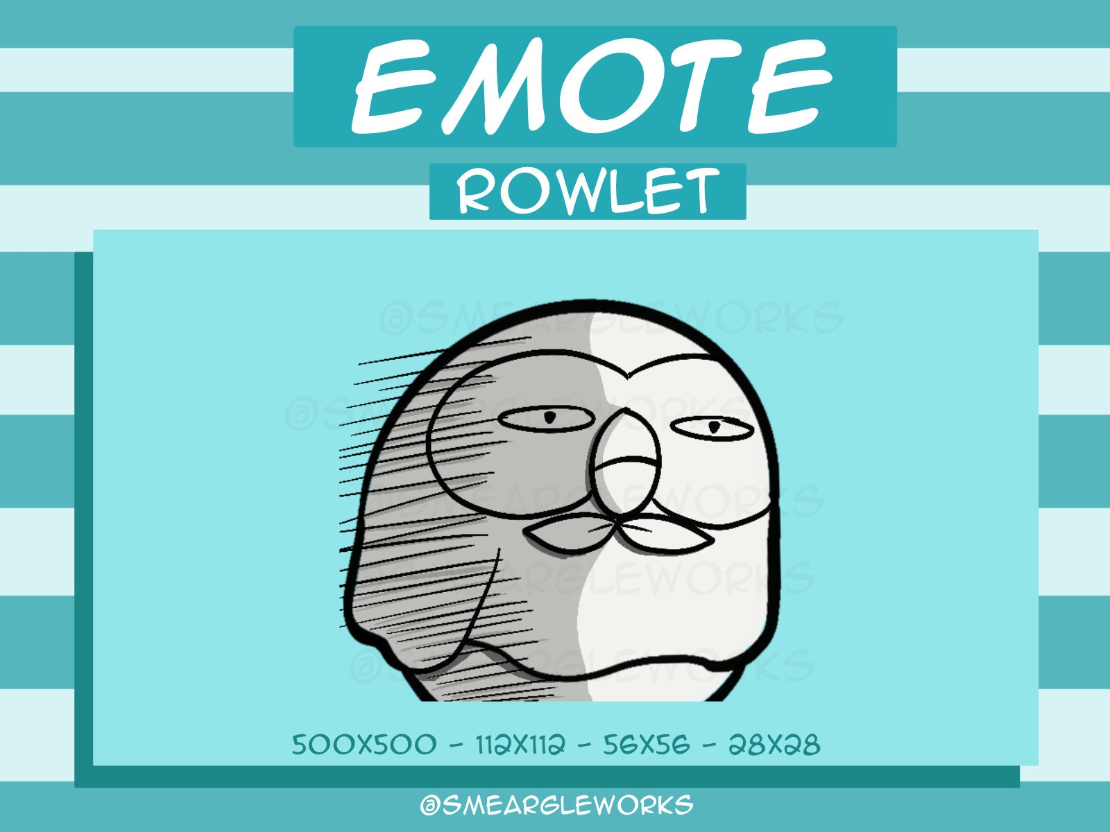 Disappointed Rowlet Emote | Pokemon Emote for Twitch, Discord and ...