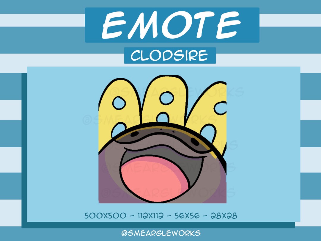 Screeching / Screaming Clodsire Emote | Pokemon Emote for Twitch ...