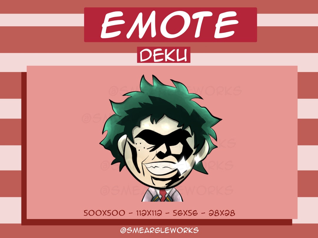 Deku Almight Emote | My Hero Academia MHA Emote for Twitch, Discord and ...