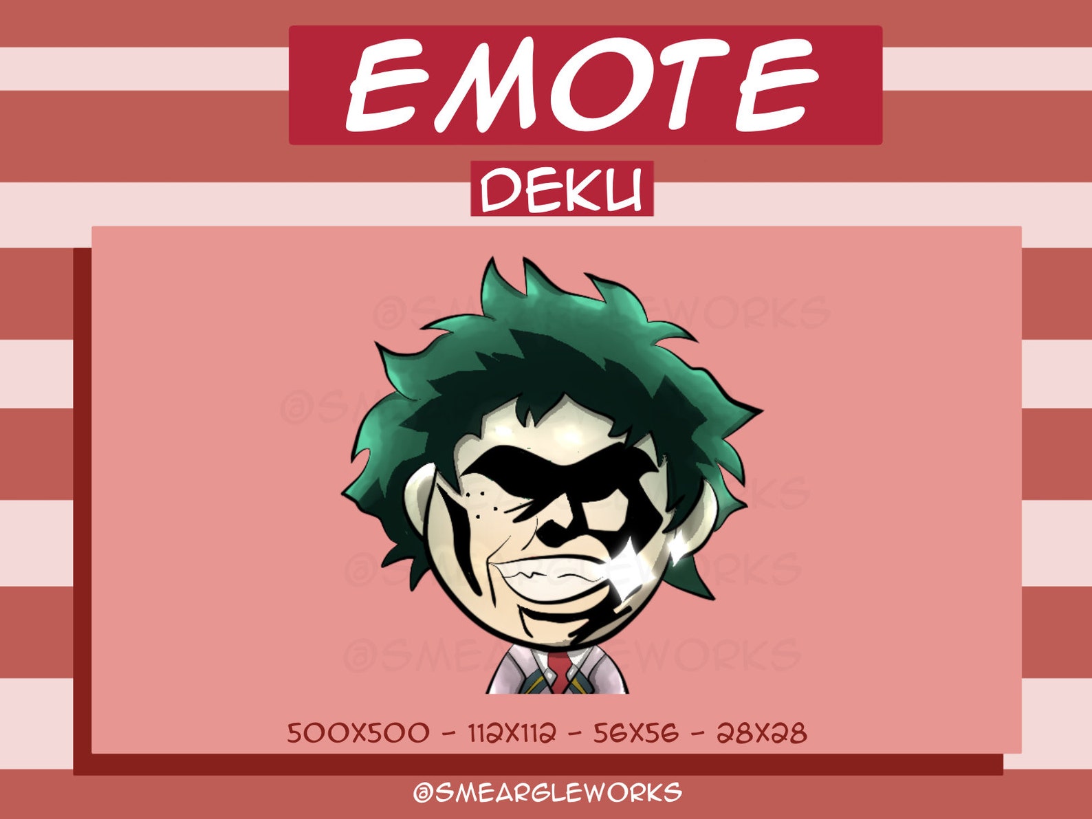 Deku Almight Emote | My Hero Academia MHA Emote for Twitch, Discord and ...