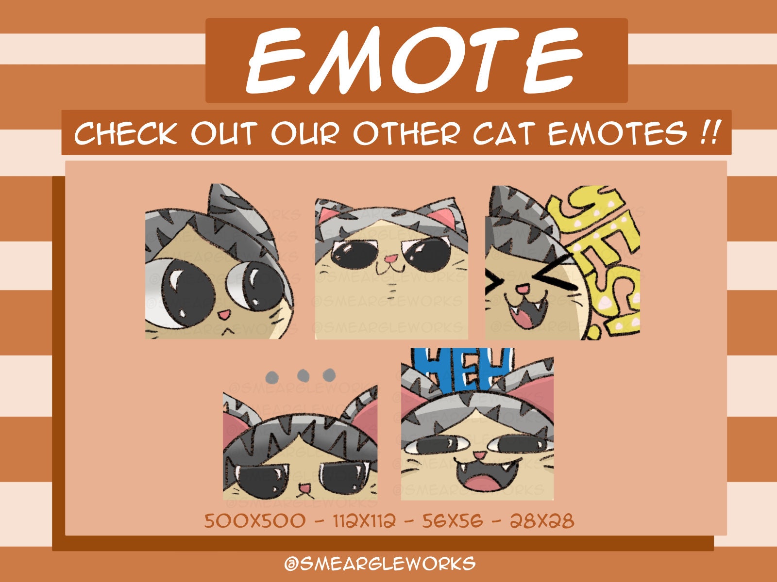 Cute Yes Cat Emote | Emote for Twitch, Discord and Youtube | Gaming and ...
