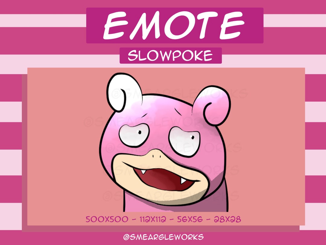 Pity Look Slowpoke Emote pokemon Emote for Twitch, Discord and Youtube ...