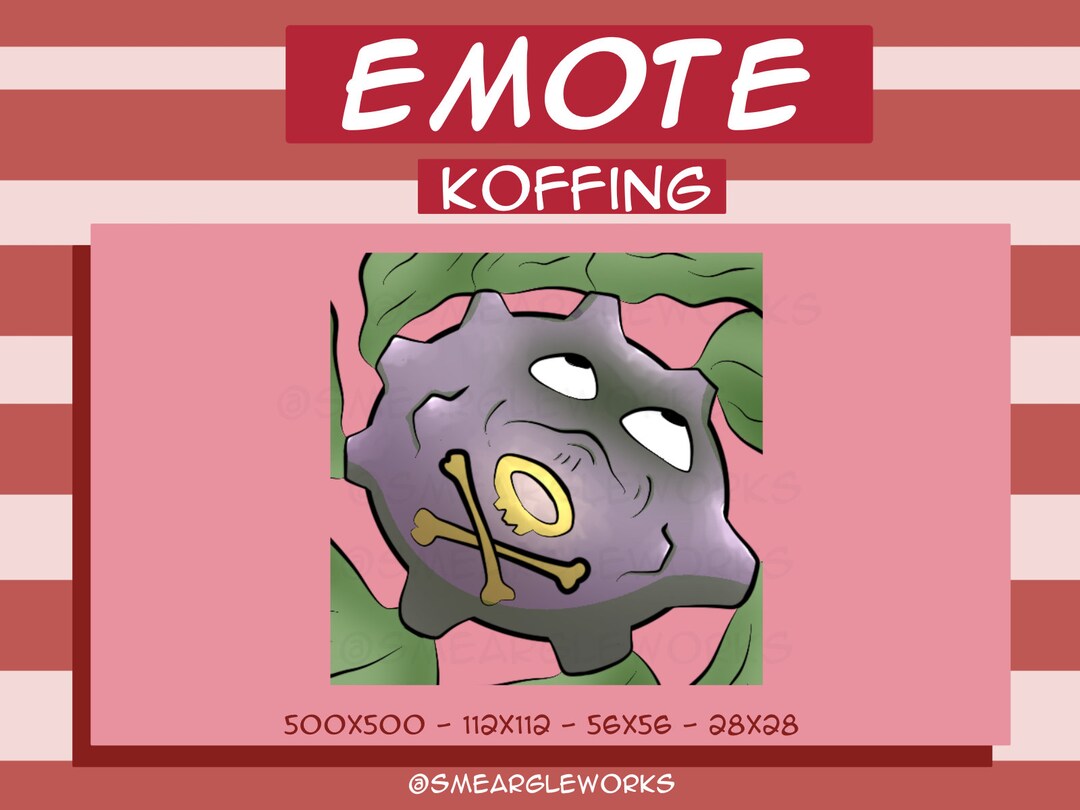 Fart Koffing Emote Pokemon Emote for Twitch, Discord and Youtube Gaming ...