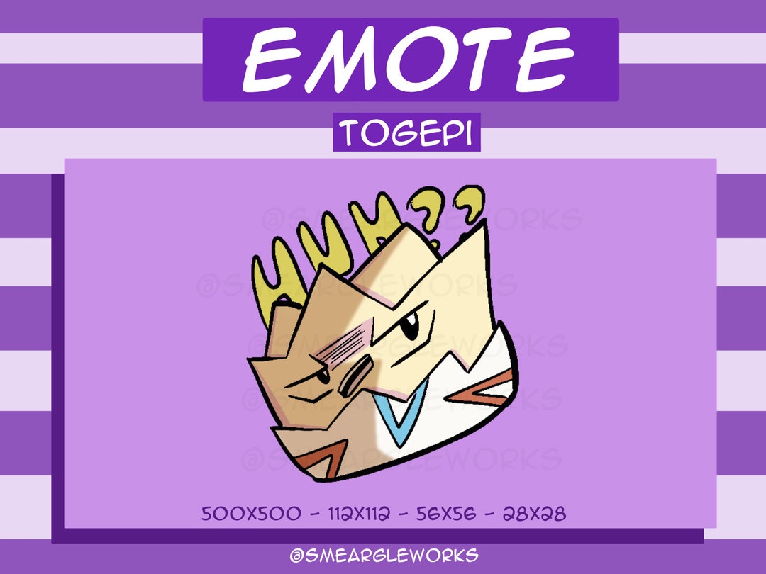 Angry Togepi Emote Pokemon Emote for Twitch, Discord and Youtube Gaming ...