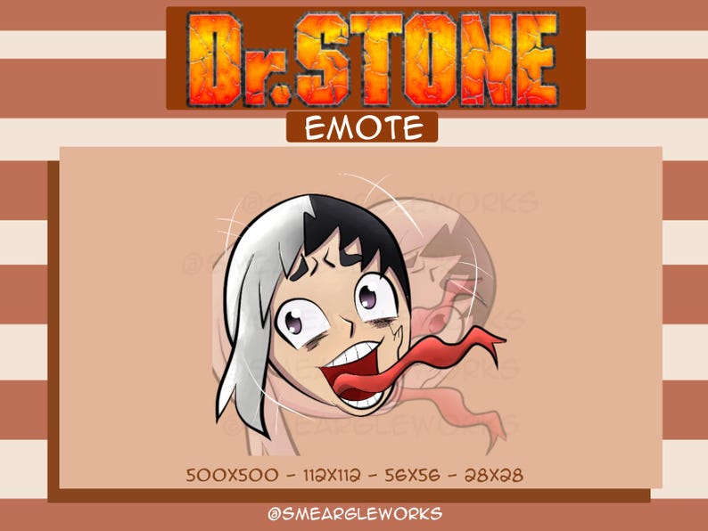 Gen Asagiri Emote: Dr. Stone Emote for Twitch, Discord, Youtube ...