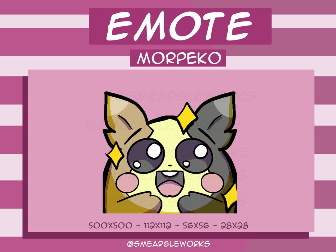 Happy Morpeko Emote Pokemon Emote for Twitch, Discord and Youtube ...