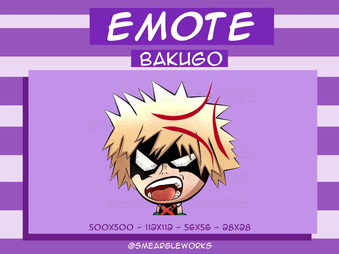 Bakugo Angry Emote: My Hero Academia (digital Download) - Etsy