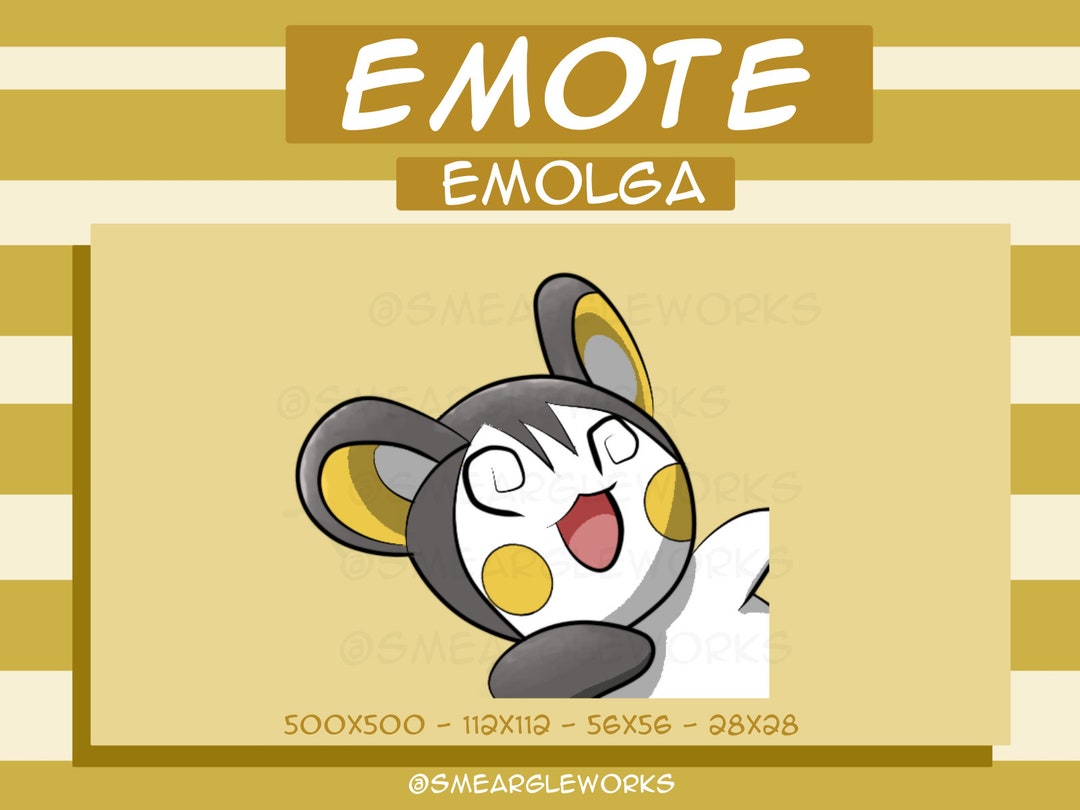 Dizzy Emolga Emote Pokemon Emote for Twitch, Discord and Youtube Gaming ...