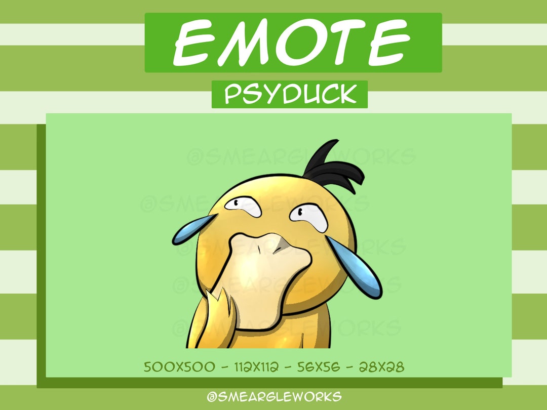 Laughing Psyduck Emote Pokemon Emote for Twitch, Discord and Youtube ...