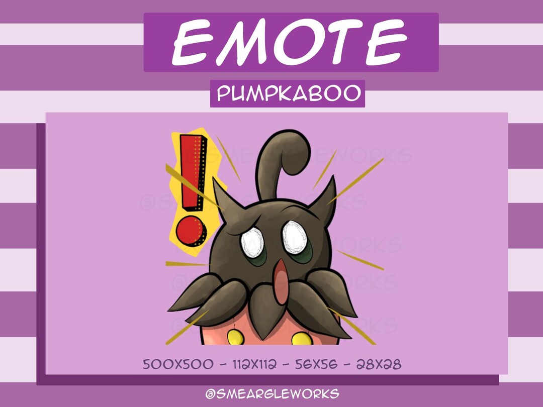 Shock Pumpkaboo Emote | Pokemon Emote for Twitch, Discord and Youtube ...