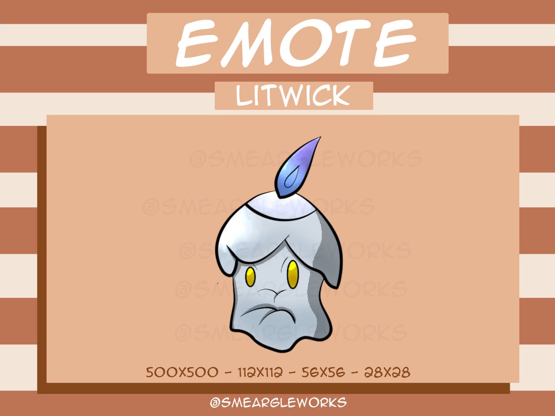 Pouting Litwick Emote Pokemon Emote for Twitch, Discord and Youtube ...