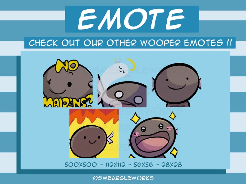 Paldean Wooper Emote | Pokemon Emote for Twitch, Discord and Youtube ...