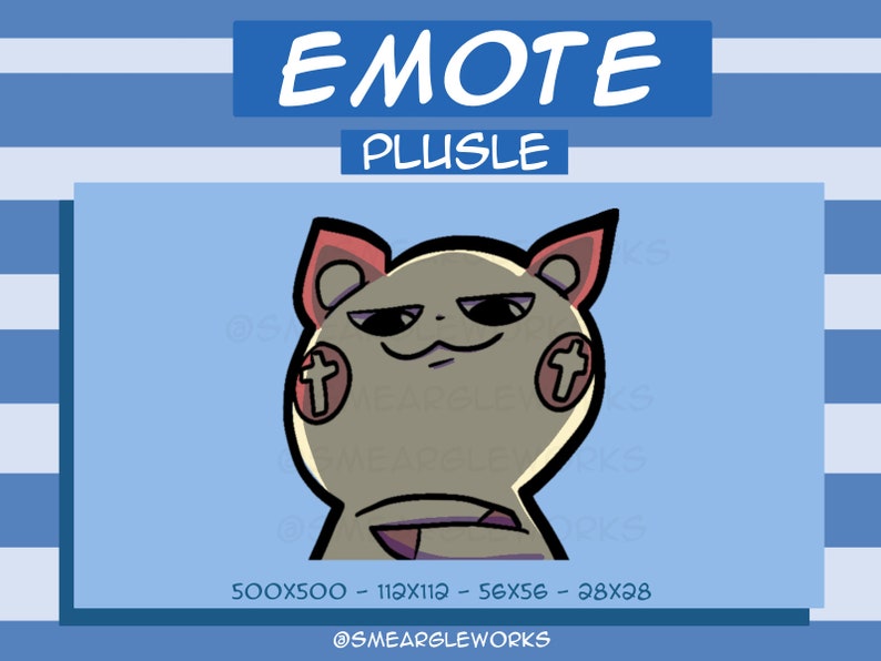 Smug Plusle Emote Pokemon Emote for Twitch, Discord and Youtube Gaming ...