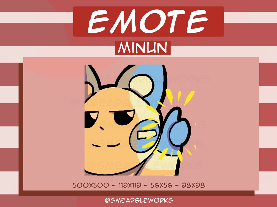 Good Job Minun Emote Pokemon Emote for Twitch, Discord and Youtube ...