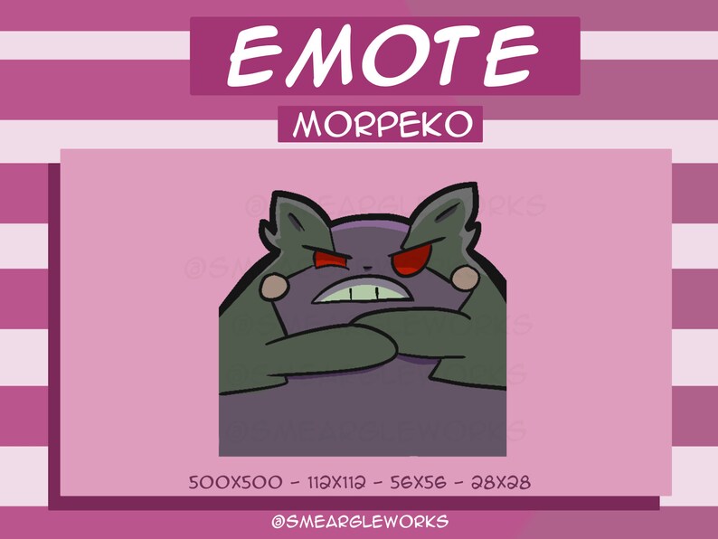Looking Down Morpeko Emote Pokemon Emote for Twitch, Discord and ...
