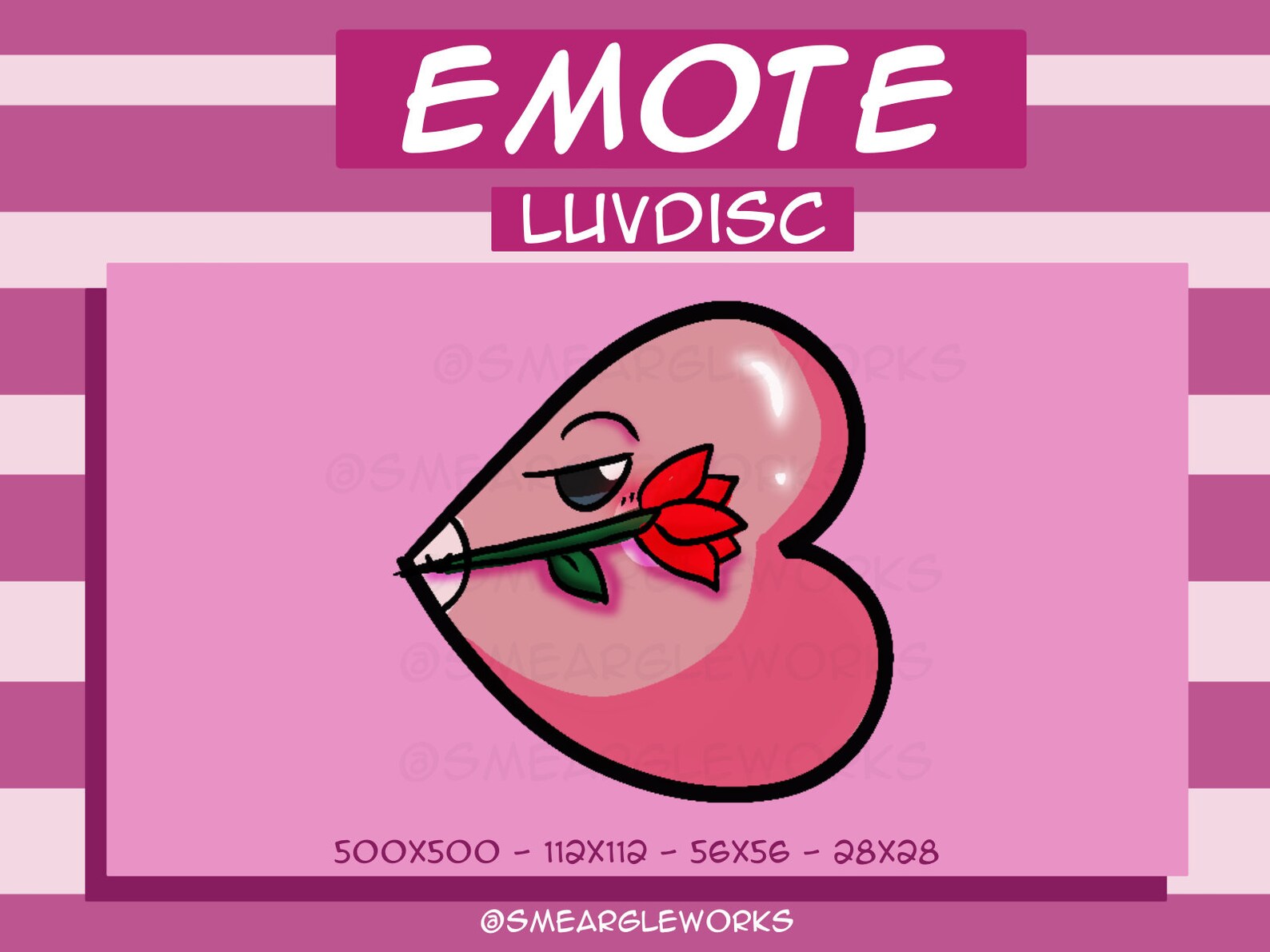 Luvdisc Lenny Face Emote | Pokemon Emote for Twitch, Discord and ...