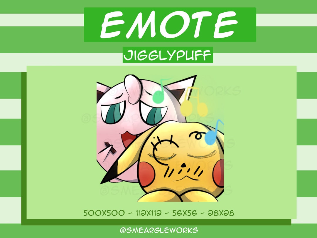 Mischievous Jigglypuff Emote Pokemon Emote for Twitch, Discord and ...