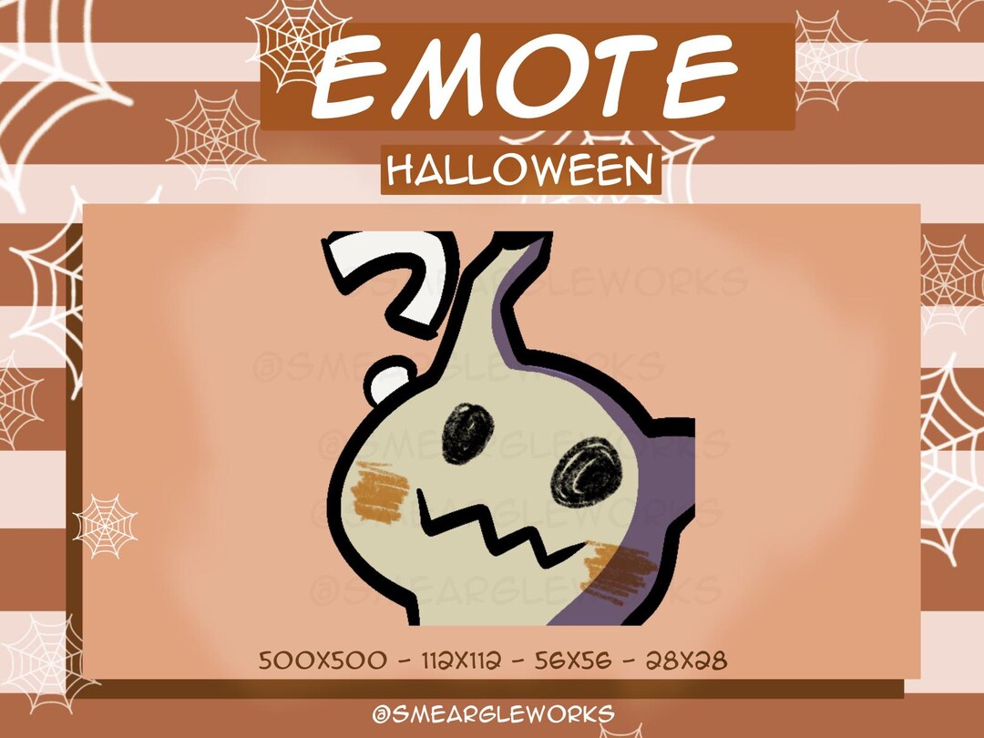 Confused Mimikyu Emote | Halloween Pokemon Emote for Twitch, Discord ...