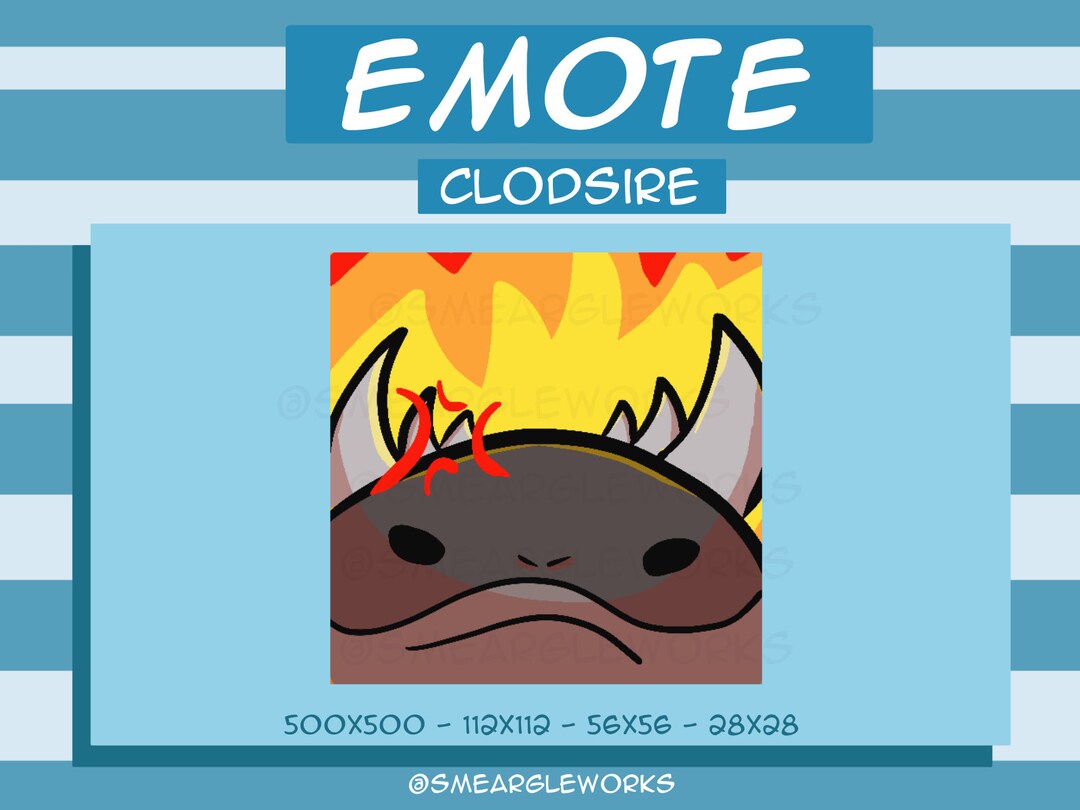 Angry Clodsire Emote Pokemon Emote for Twitch, Discord and Youtube ...