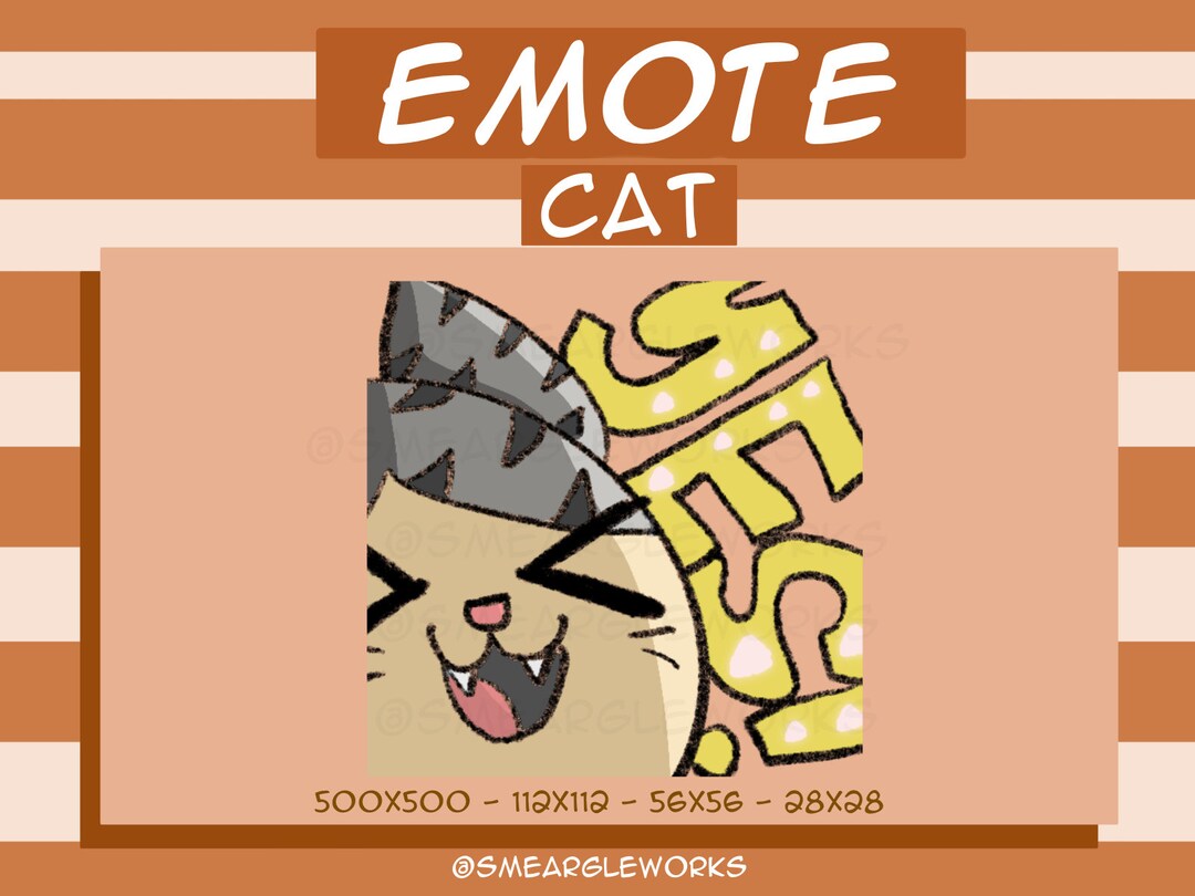 Cute Yes Cat Emote | Emote for Twitch, Discord and Youtube | Gaming and ...