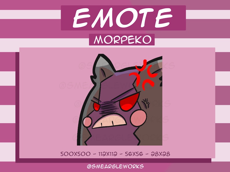 Angry Morpeko Emote Pokemon Emote for Twitch, Discord and Youtube ...
