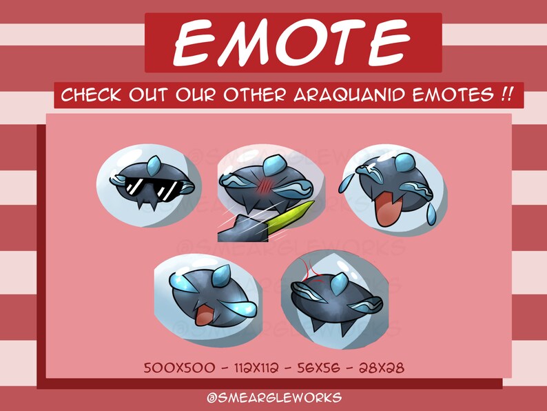 Staring Mad Araquanid Emote Pokemon Emote for Twitch, Discord and ...
