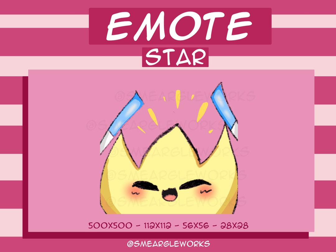 Hoshi Star Cheer Emote | Emote for Twitch, Discord and Youtube | Gaming ...