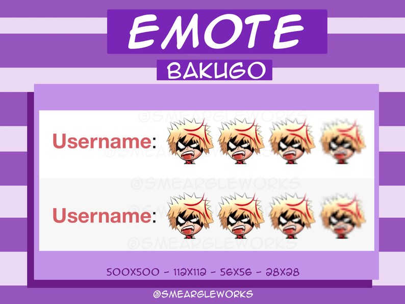 Bakugo Angry Emote | My Hero Academia MHA Emote for Twitch, Discord and ...