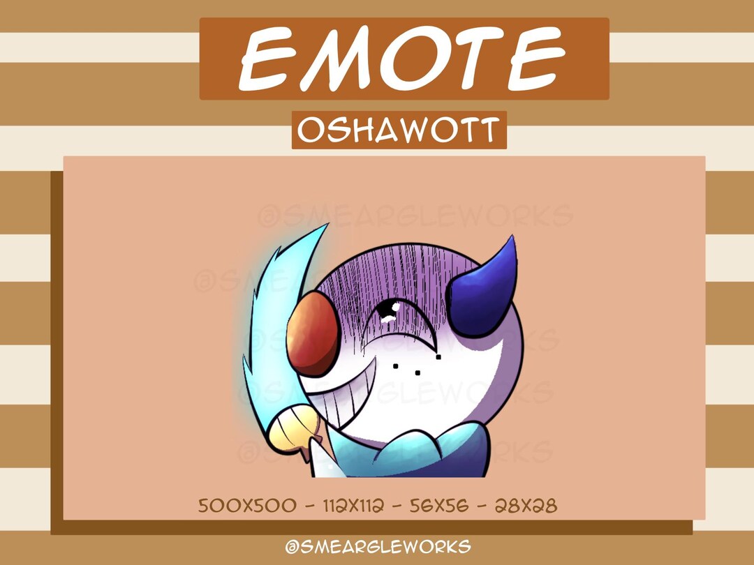 Evil Oshawott Emote | Pokemon Emote for Twitch, Discord and Youtube ...