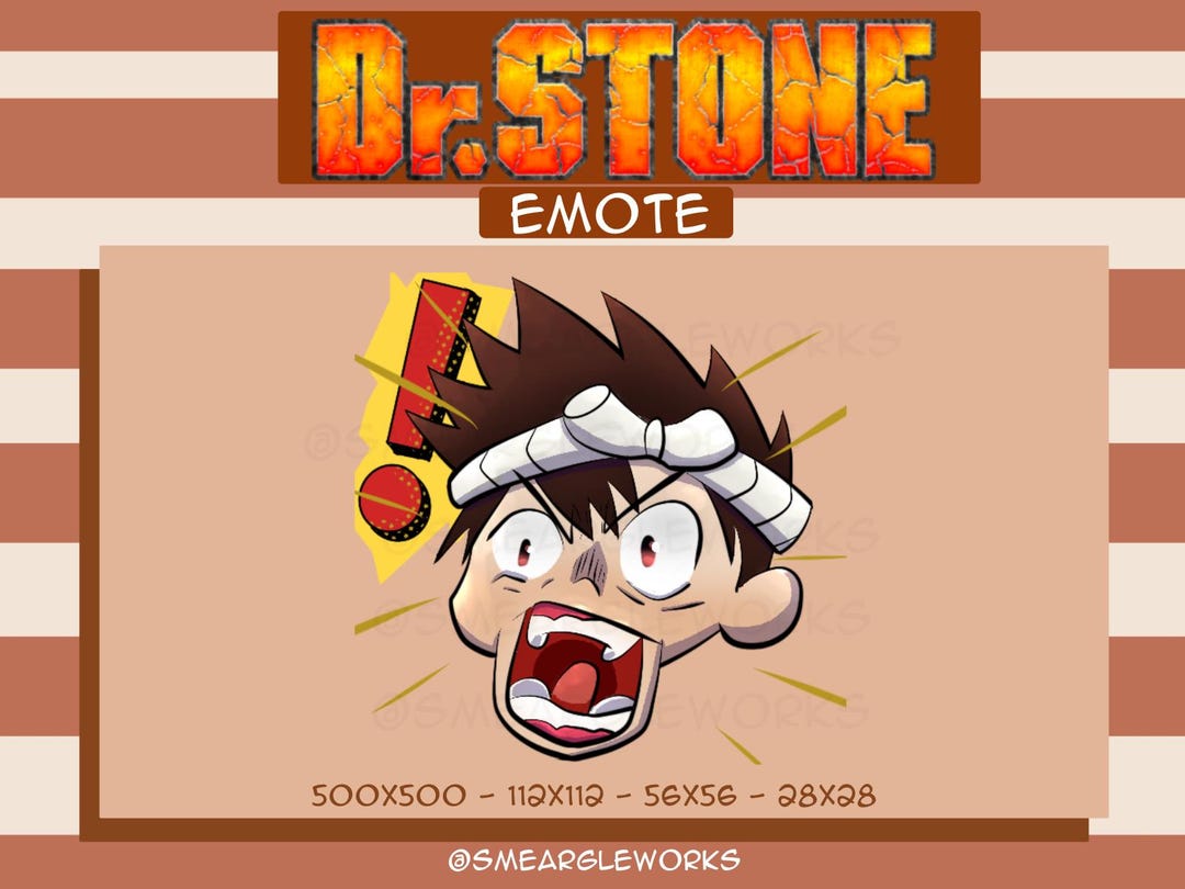Chrome Emote Dr. Stone Emote for Twitch, Discord and Youtube Gaming and ...