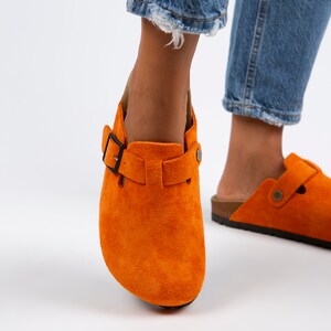 Halloween Gift for Women, Halloween Leather Clogs Sandals for Women ...