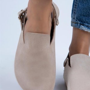 Backstrap Clog for Women, Buckled Strap Clogs, Leather Back Strap Clogs ...