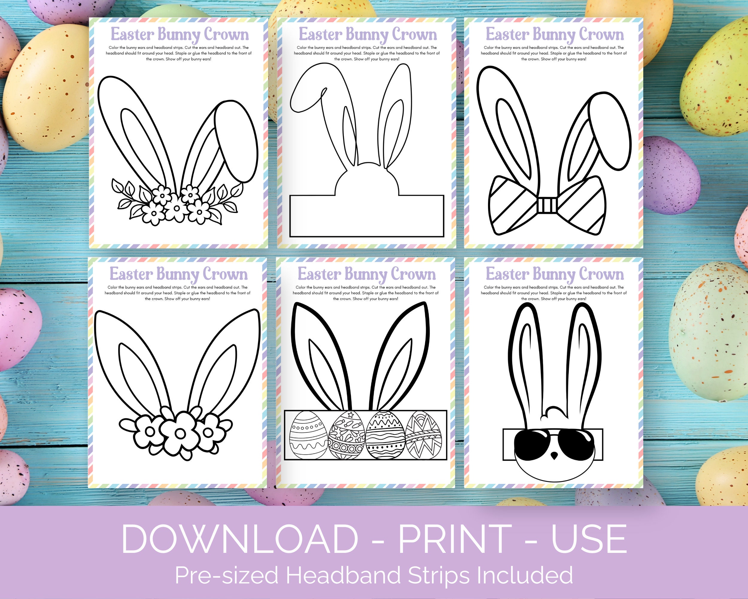 Easter Activity Bundle, Color by Number Easy, Easter Coloring Pages ...