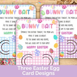 Easter Bunny Bait Card, Printable Bunny Food, Easter Bunny Treat Topper ...
