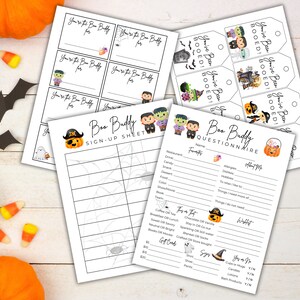 Halloween Boo Buddy Questionnaire, You’ve Been Booed Printable Survey ...