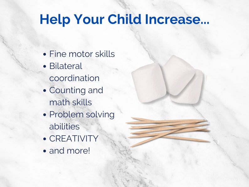 Marshmallow and Toothpick Snowflakes Activity Printable Game for ...