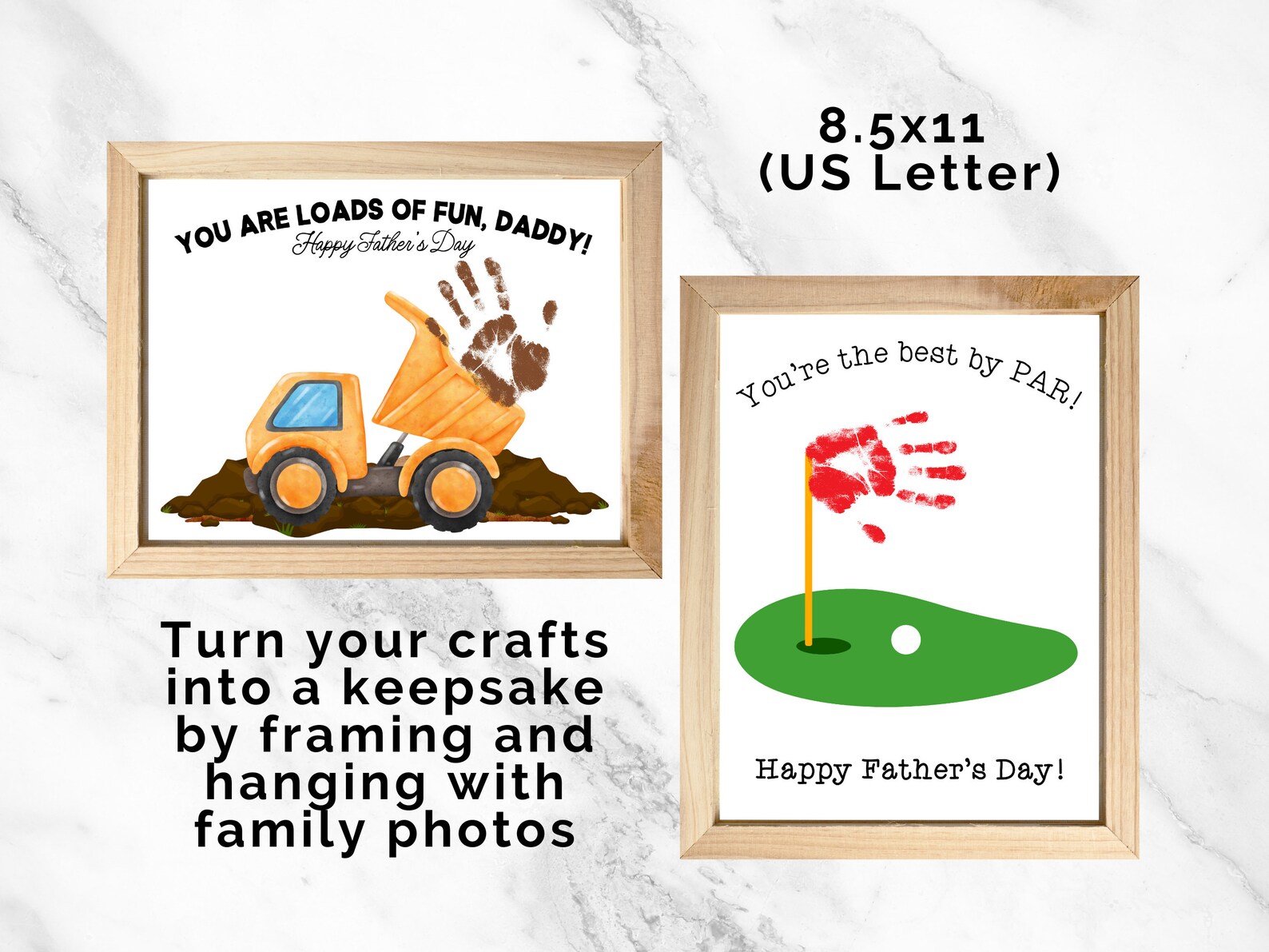 Fathers Day Handprint Craft, DIY Gift for Dad Printable, Gift for Dad ...