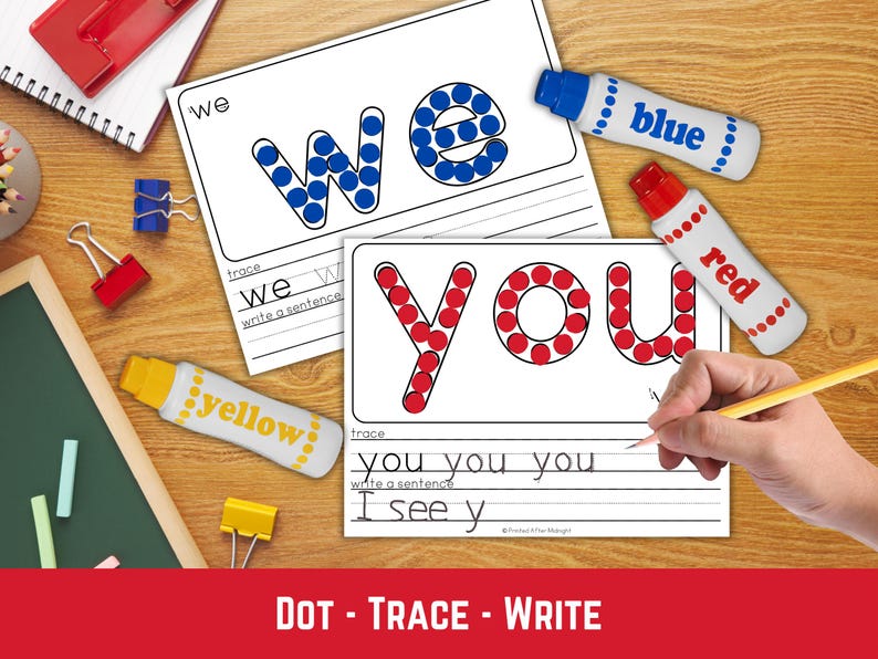 Dolch Word Sight Word Activity, Dolch Sight Words, Dot Marker Sight ...