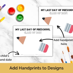 2024 Preschool Graduation Handprint Art, Graduation Handprint Craft ...