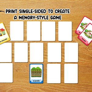Printable Bilingual Places Flash Card, Lugares Tarjetas Para Niños ...