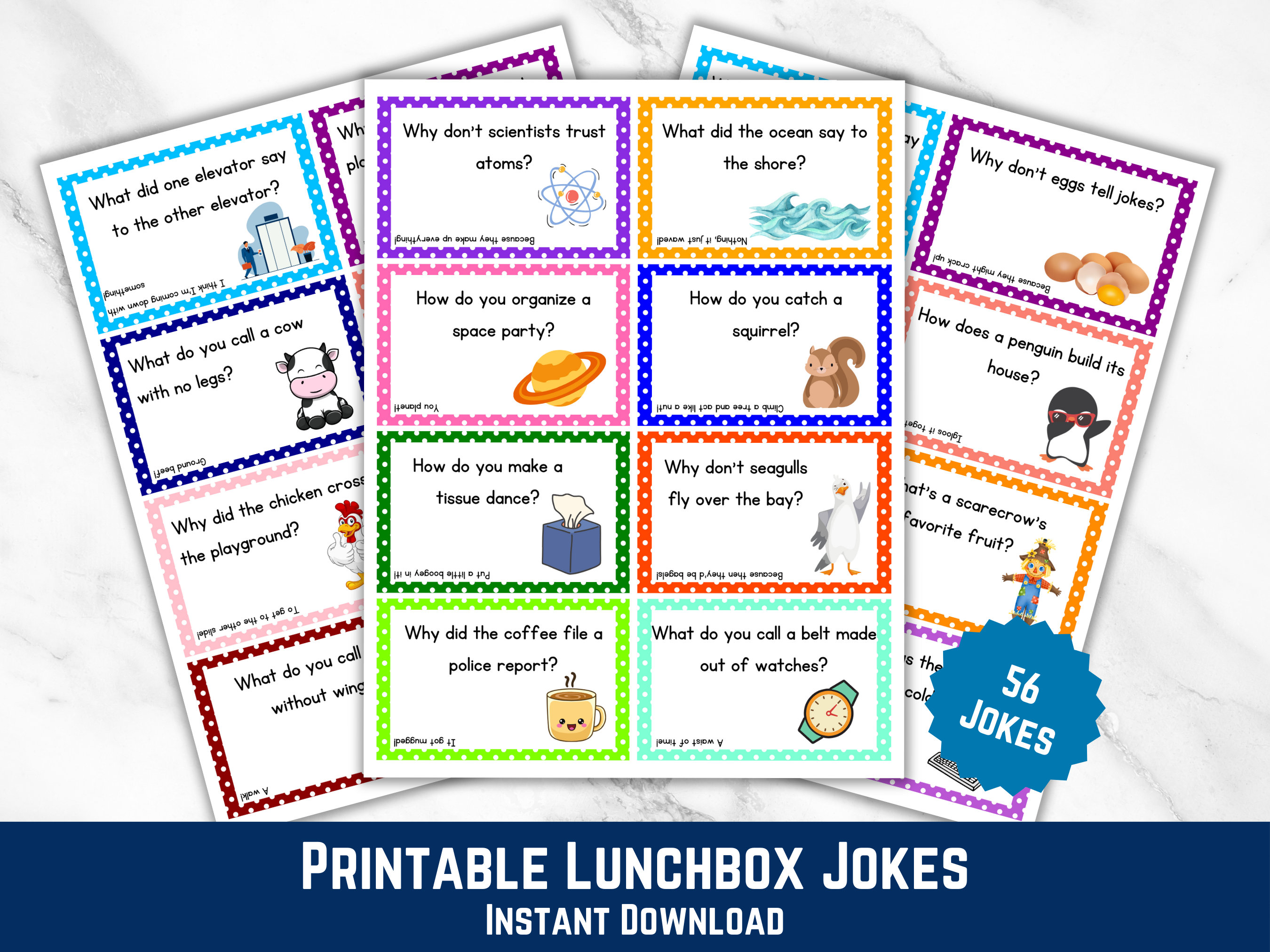 Printable Lunchbox Jokes, Lunch Box Notes for Kids, Lunch Box Jokes ...