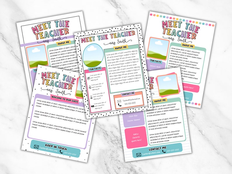 Editable Meet the Teacher Template: Back to School Flyer (digital ...