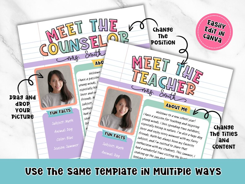 Editable Meet the Teacher Template: Back to School Flyer (digital ...