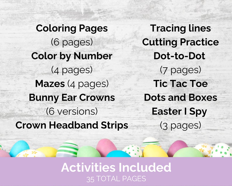 Easter Activity Bundle, Color by Number Easy, Easter Coloring Pages ...